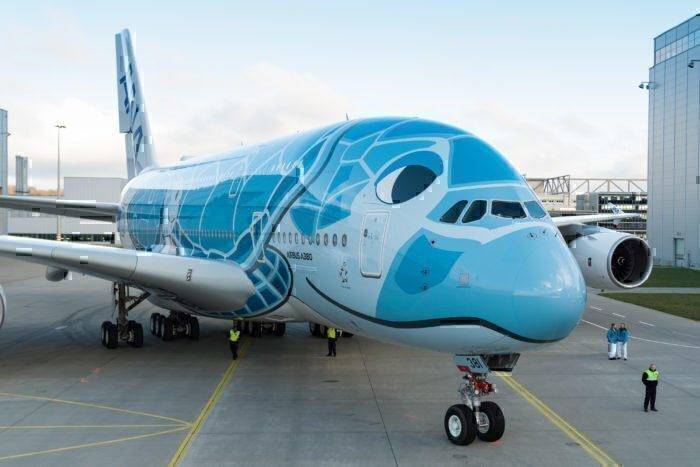 ANA Shows Off Their Brand New Airbus A380