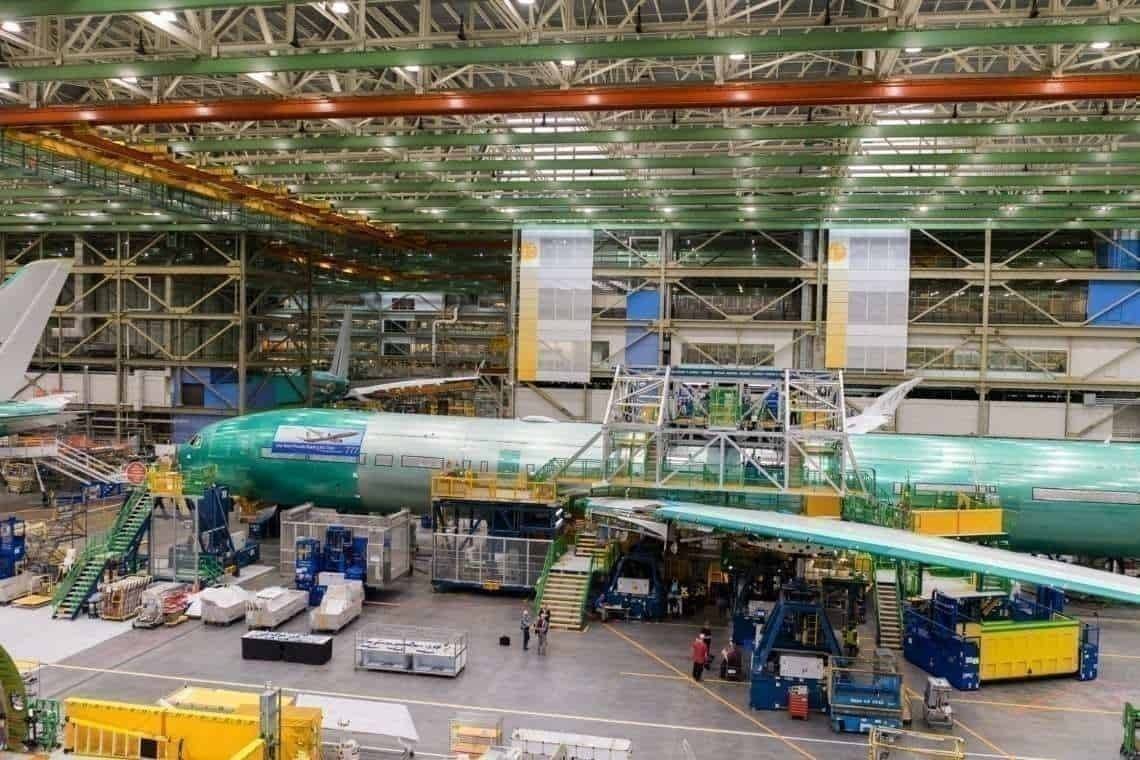 Lufthansa's First Boeing 777X Comes Together In The Assembly Line