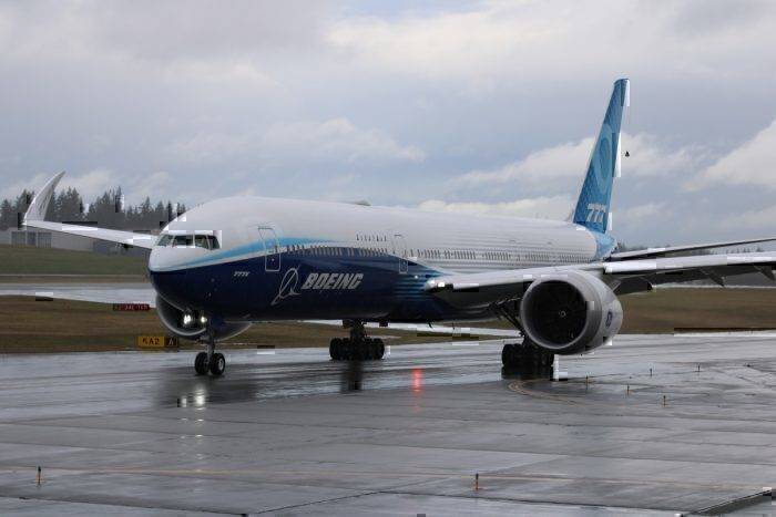 Boeing's First 777X Departs On Maiden Flight