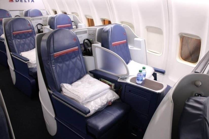 Delta Boeing 757-200 Seat Map (168 Pax): Delta One & Layout