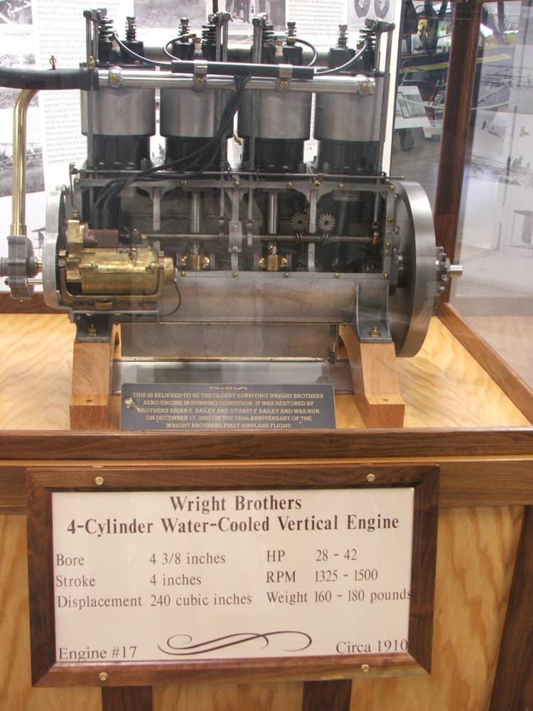 wright brothers engine specs