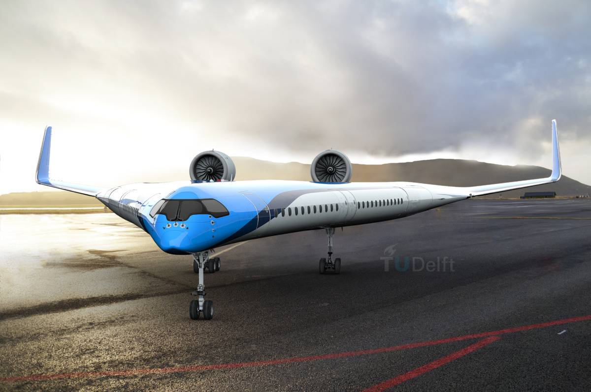 KLM's Flying-V Scale Prototype Takes Its First Flight
