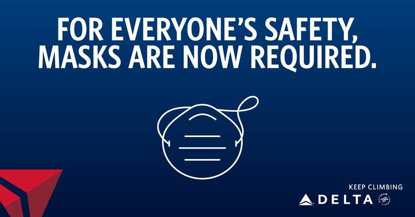 Delta Air Lines Passenger Ban List Over Masks Crosses 400