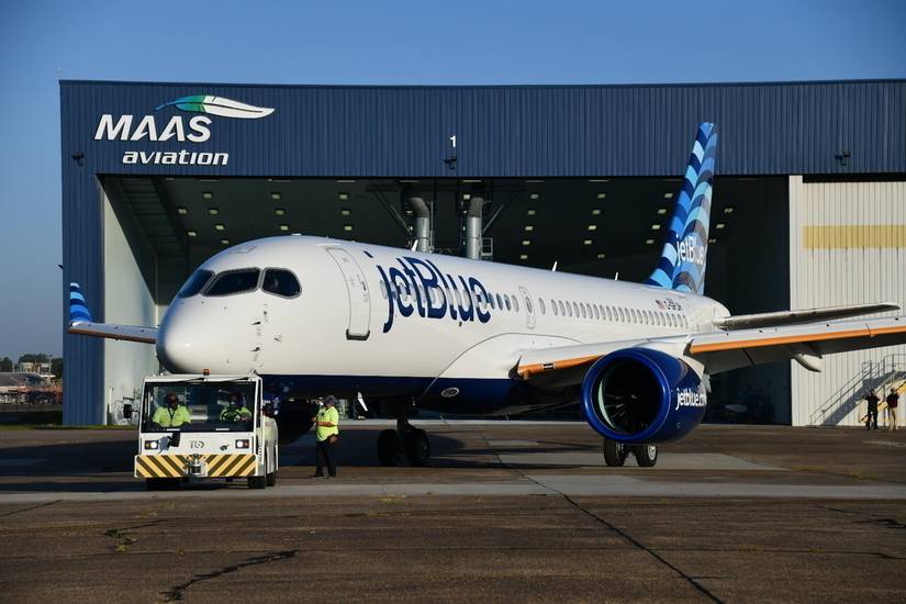 JetBlue's First Airbus A220 Completes Its Maiden Flight
