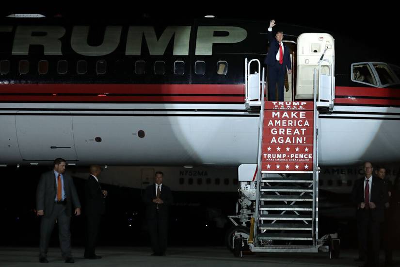 'Trump Force One' Boeing 757 Returns To The Skies