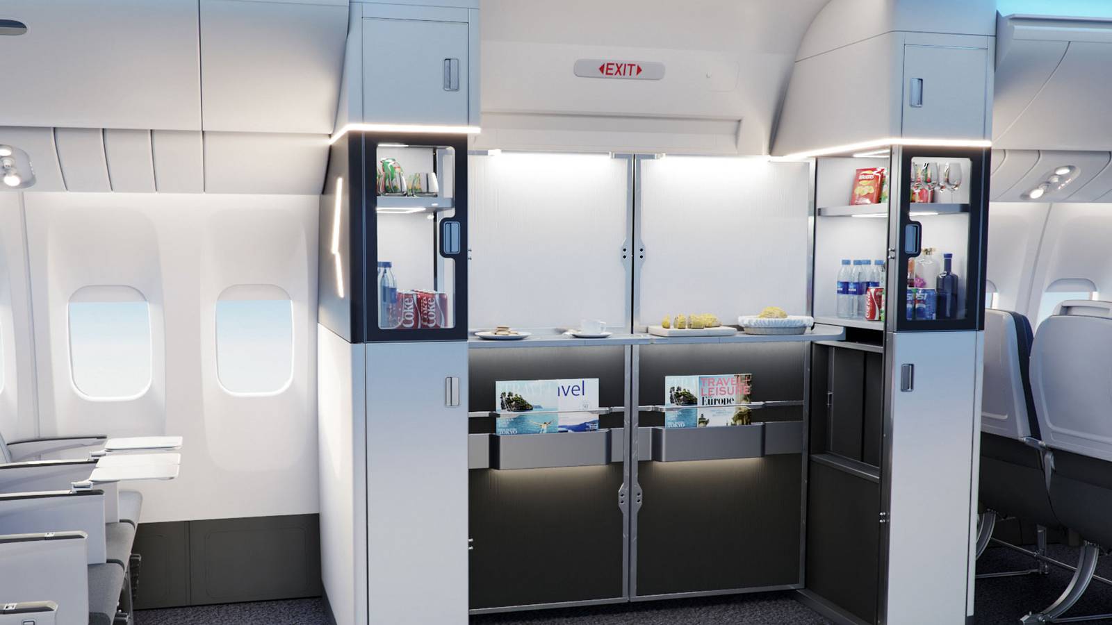 Epic: Aircraft Doors Could Be Turned Into Bars/Premium Service Areas In ...