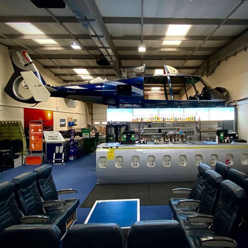 Inside The Gin Bar Made From A Jet2 Boeing 737