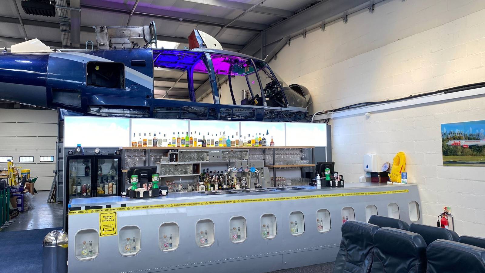 Inside The Gin Bar Made From A Jet2 Boeing 737