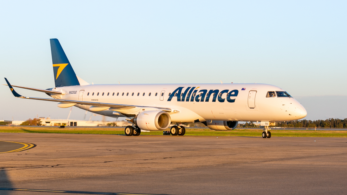 Qantas Is Now Operating 5 Embraer E190s From Alliance Airlines