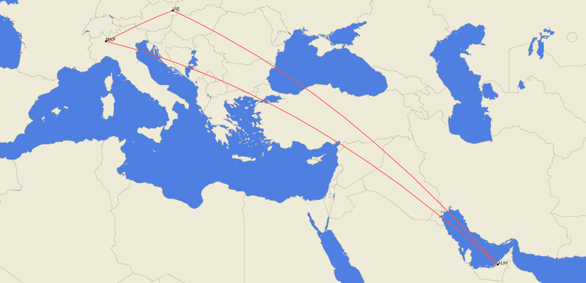 Etihad's Interesting Boeing 787 Dreamliner Triangle Route To Vienna