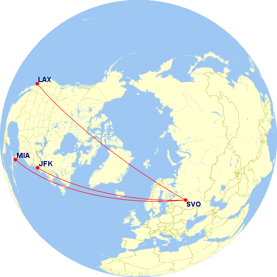 Russian Flights Return To The United States And 7 More Countries