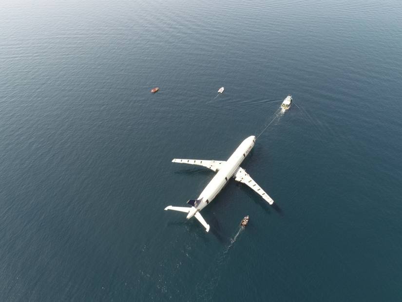 In Photos: How An Airbus A330 Was Turned Into An Ocean Reef