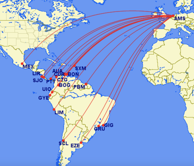 Where Is KLM Flying In Latin America And The Caribbean?