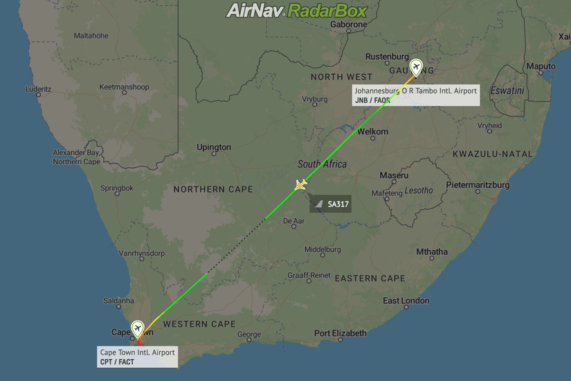 South African Airways Operates First Flight Since Resurrection