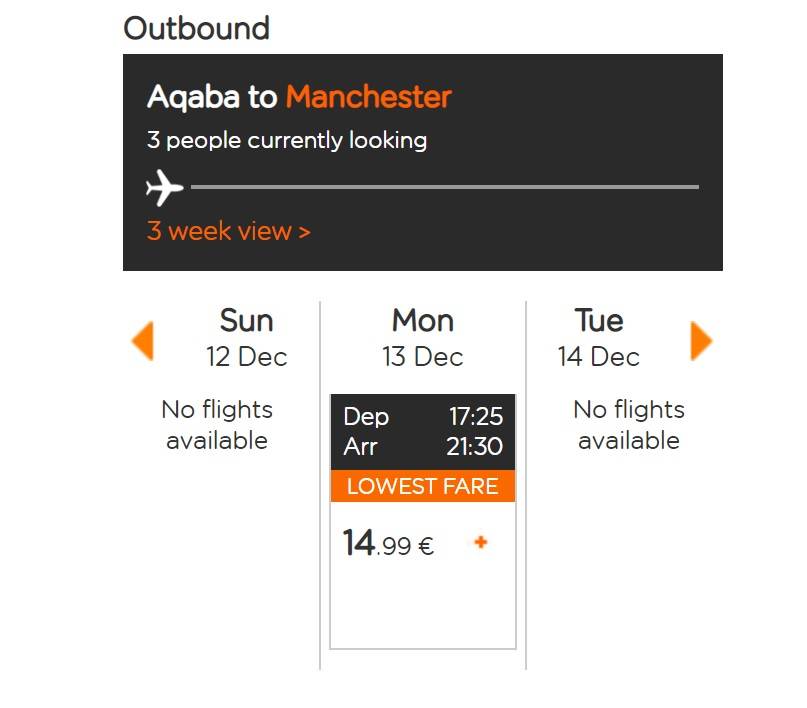 easyJet Selling New 6 Hour Jordan Route For €14.99