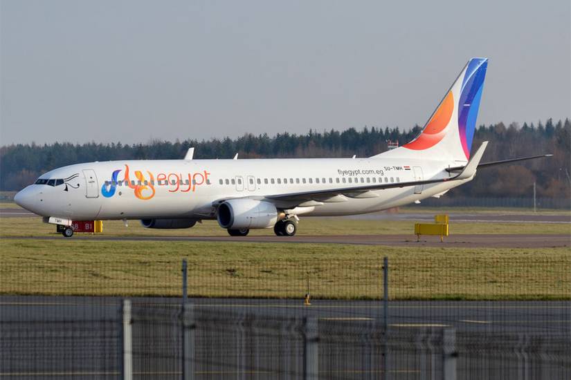 FlyEgypt Boeing 737 4 Main Tires Burst On Extreme Hard Landing