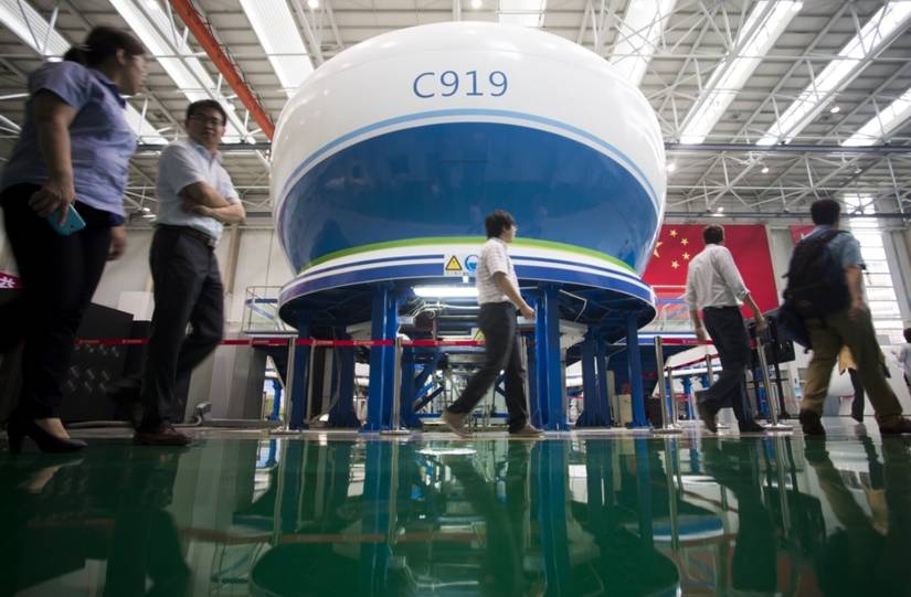 The C919's Bizarre Whale Like Fuselage Test Simulator