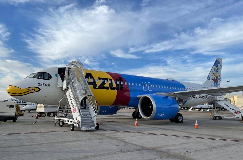 Azul Launches Operations With Its Donald Duck Airbus A320neo