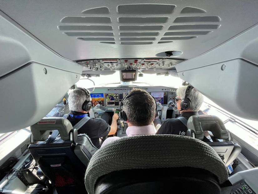 On Board The 1st Ever Embraer E195-E2 Flight To London City Airport