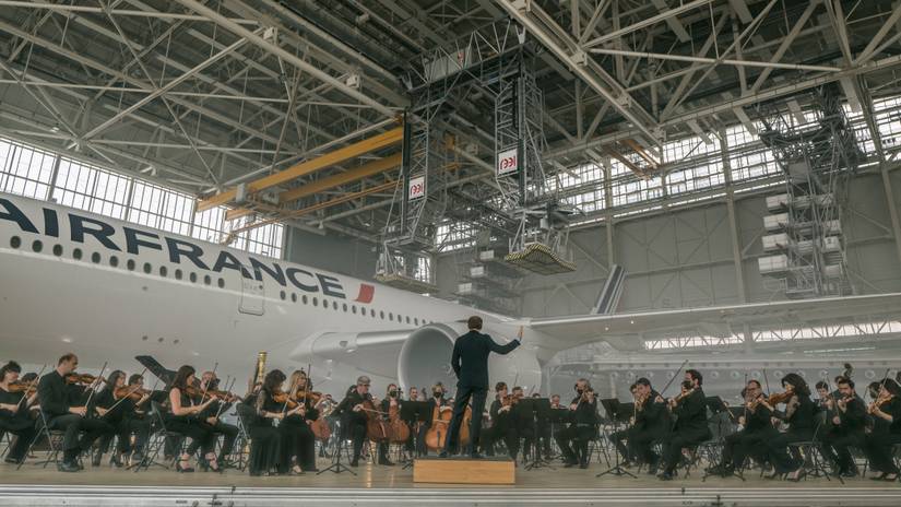 Air France Copies Lufthansa With Airbus A350 Orchestra Stunt