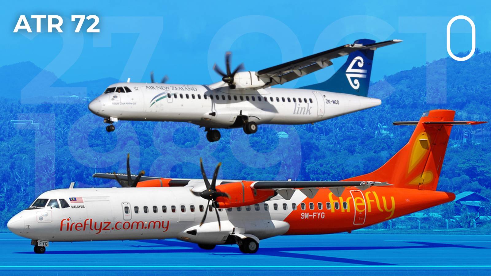 Did You Know The ATR 72 Entered Service Exactly A Year After Its First ...