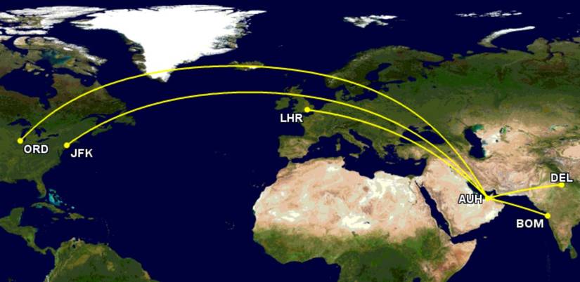 Where Etihad Airways Will Fly Its Airbus A350s This Winter