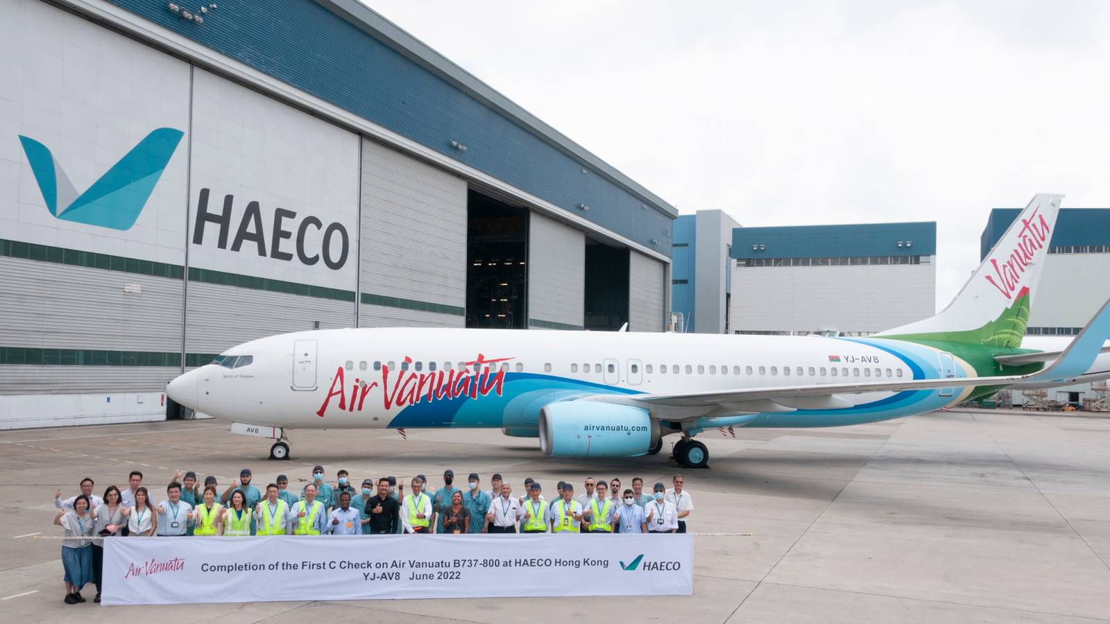 HAECO Completes A C-Check On Air Vanuatu's Boeing 737