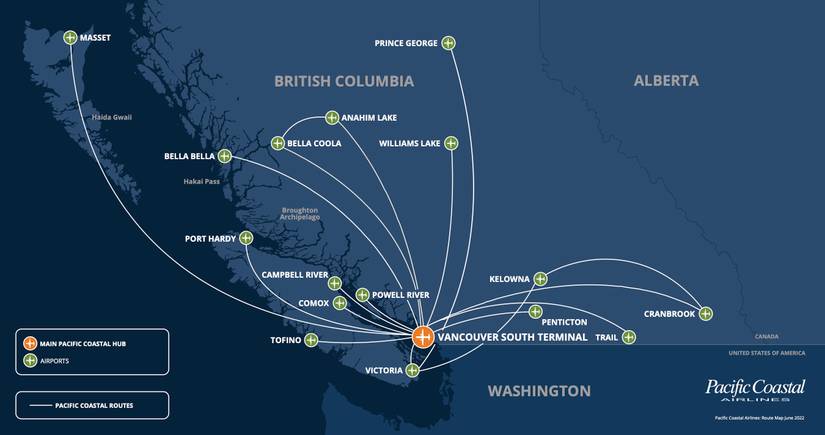 WestJet Launches Interlines Agreement With Pacific Coastal Airlines
