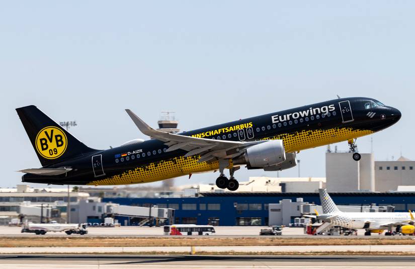 Which Airlines Have Had Liveries Promoting German Football Teams?