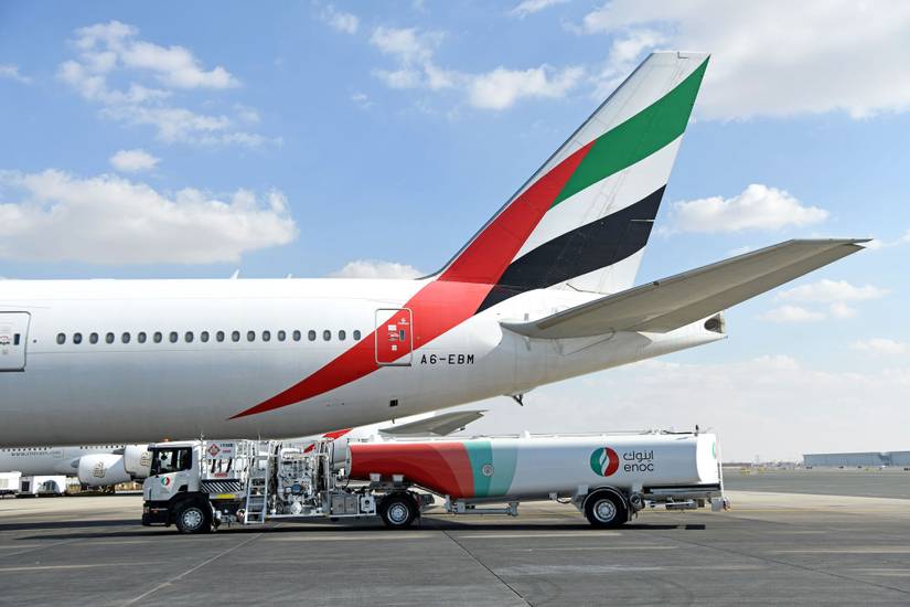 Emirates Runs A Boeing 777 Engine On 100% SAF