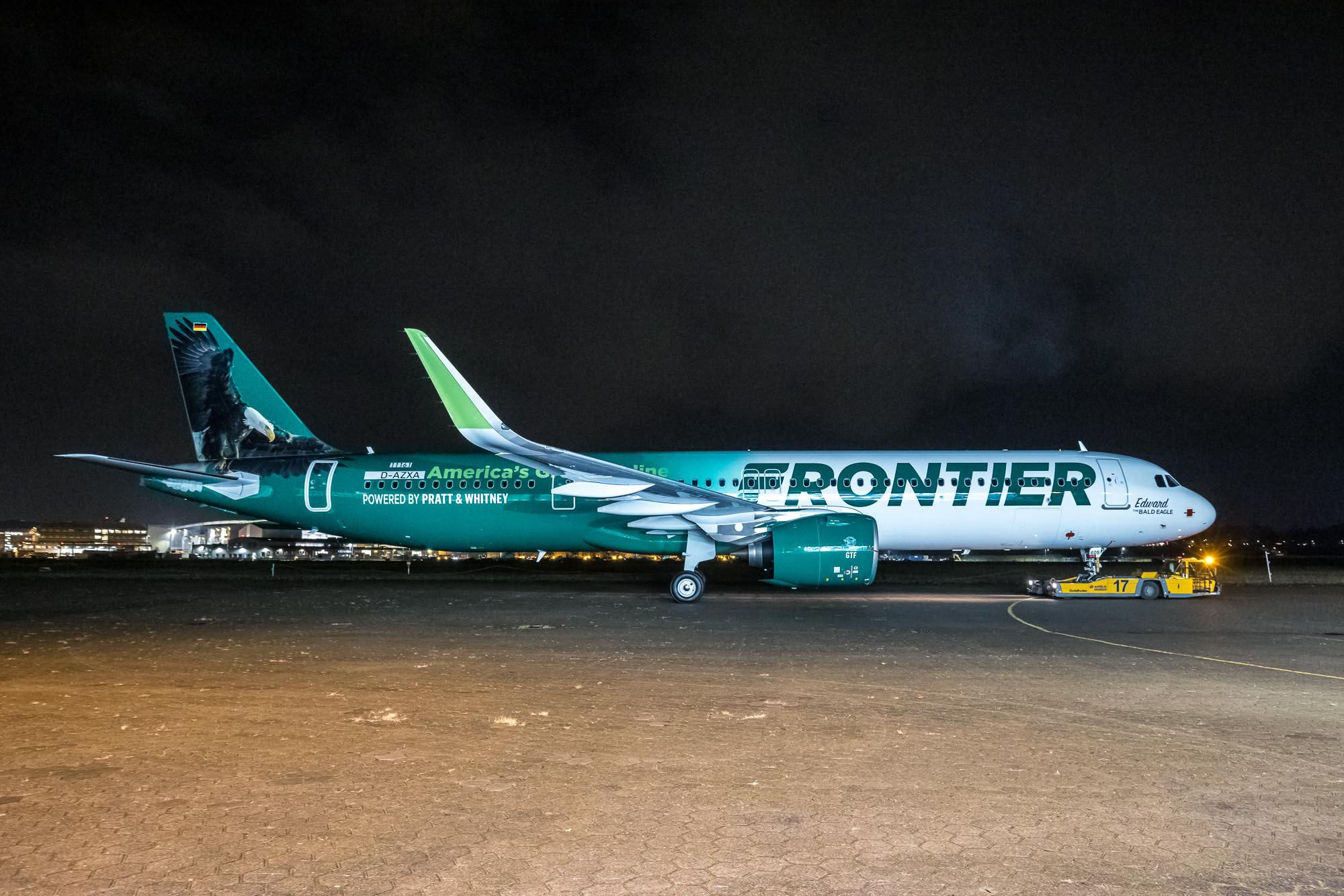 That Makes 3: Edward The Bald Eagle Joins Frontier Airlines For Black ...