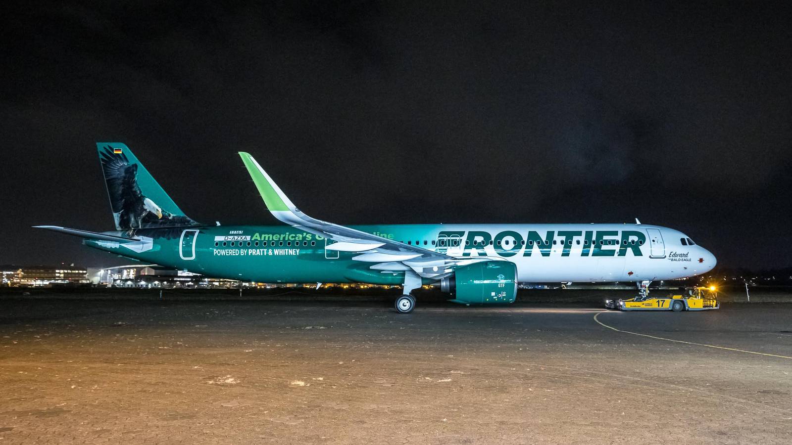 That Makes 3: Edward The Bald Eagle Joins Frontier Airlines For Black ...