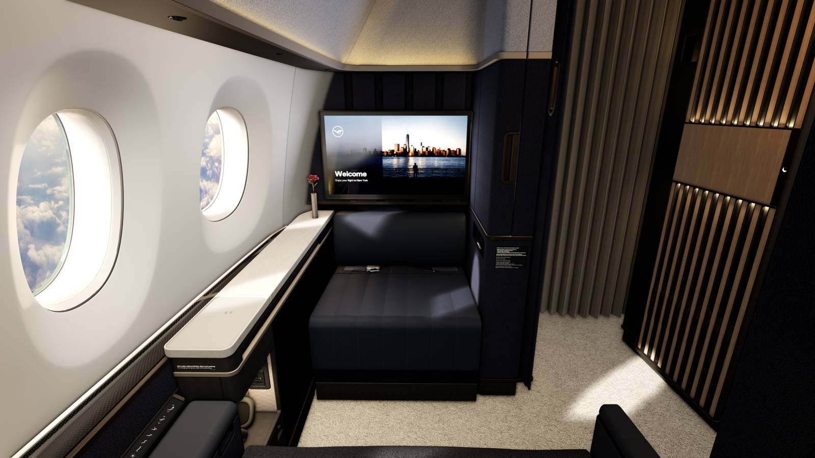 Wow: Lufthansa Reveals Meter-Wide First Class Suite Plus Seats