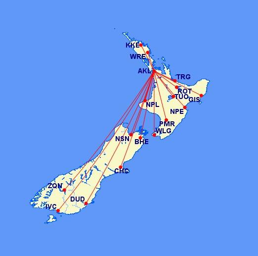 An In-Depth Look At Air New Zealand's Domestic Network In March