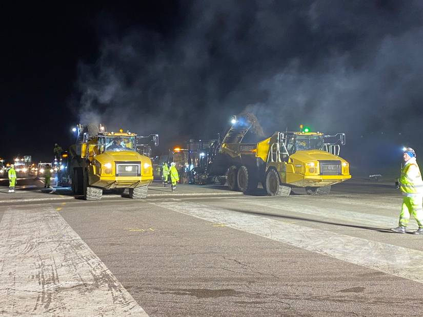 How London Stansted Is Resurfacing A Runway In Daily Use