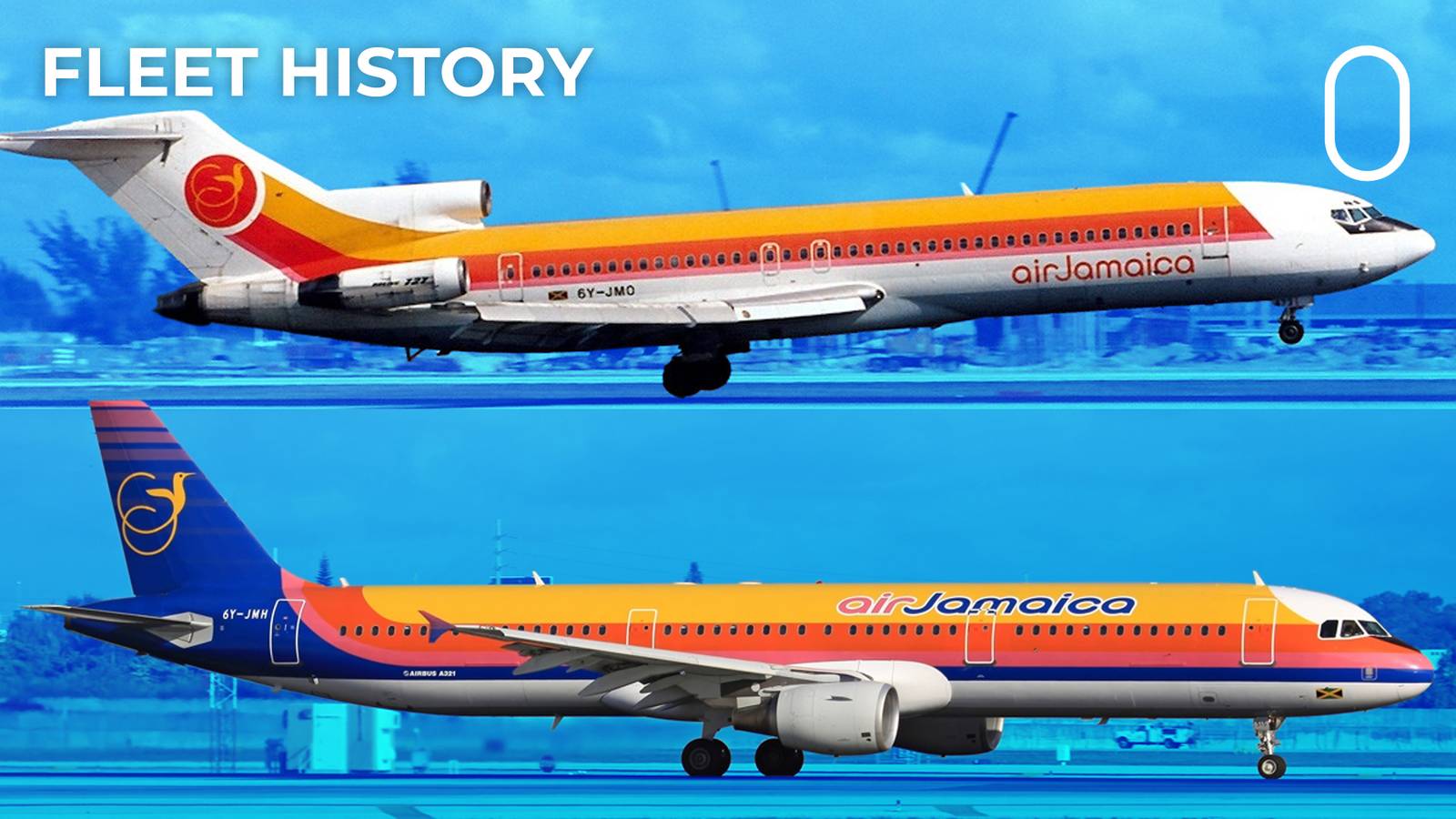 Which Aircraft Types Did Air Jamaica Fly Over The Years?
