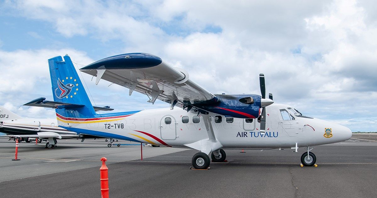 First Tuvalu Government-Owned Aircraft Lands At Funafuti International ...