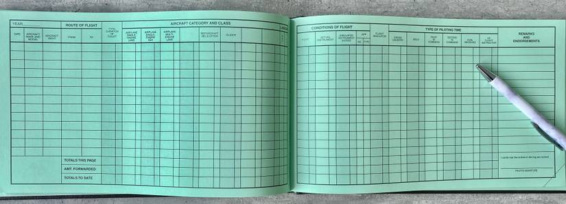 What Does A Commercial Pilot's Logbook Look Like?