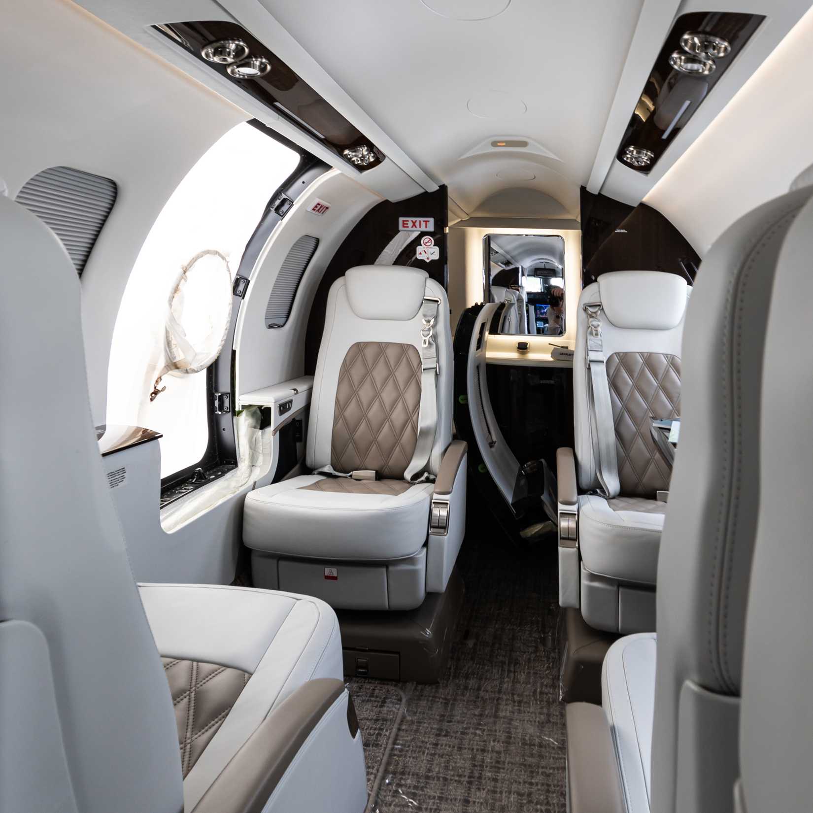 learjet inside