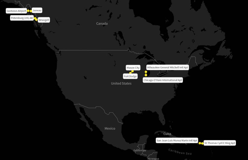 Up To 68 Miles: The USA’s Shortest Scheduled Jet Flights In August