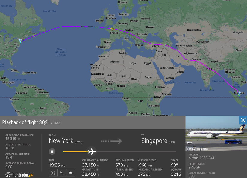 Singapore Airlines' Non-Stop New York Flights: Just How Long Are They?