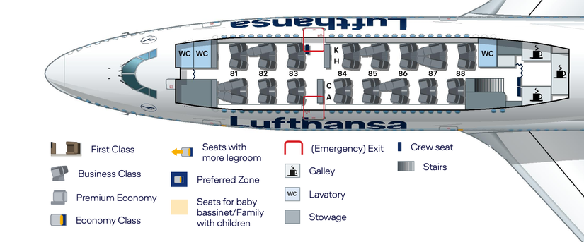 The Boeing 747-8 Seat Map At Lufthansa: Which Seats Are Best?