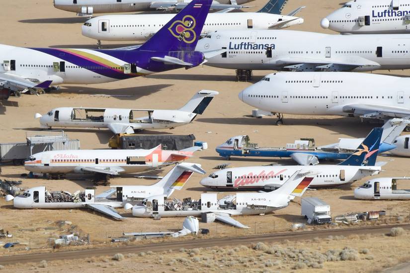 Why Unused Aircraft Are Typically Stored In The Desert