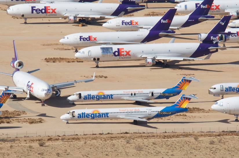 Why Unused Aircraft Are Typically Stored In The Desert