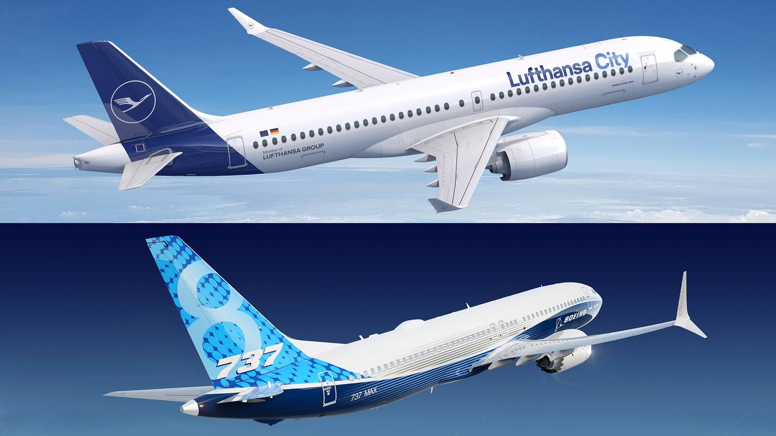 Lufthansa Group Orders 40 Boeing 737 MAX & 40 Airbus A220 Aircraft