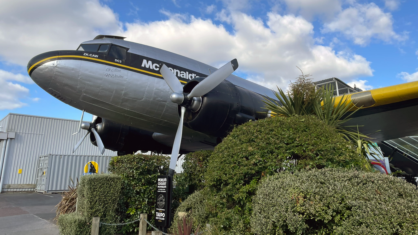 The World's Coolest McDonald's Is A DC-3 Airplane In New Zealand