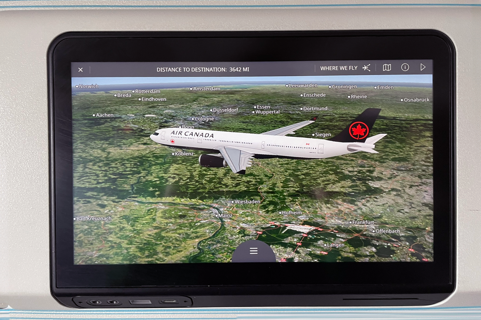 Flight Review: Air Canada's Airbus A330 Economy Cabin To Montreal