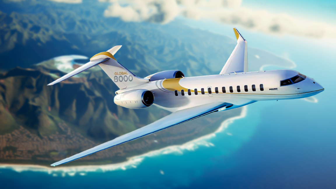What Is The Projected Price Of The Bombardier Global 8000?