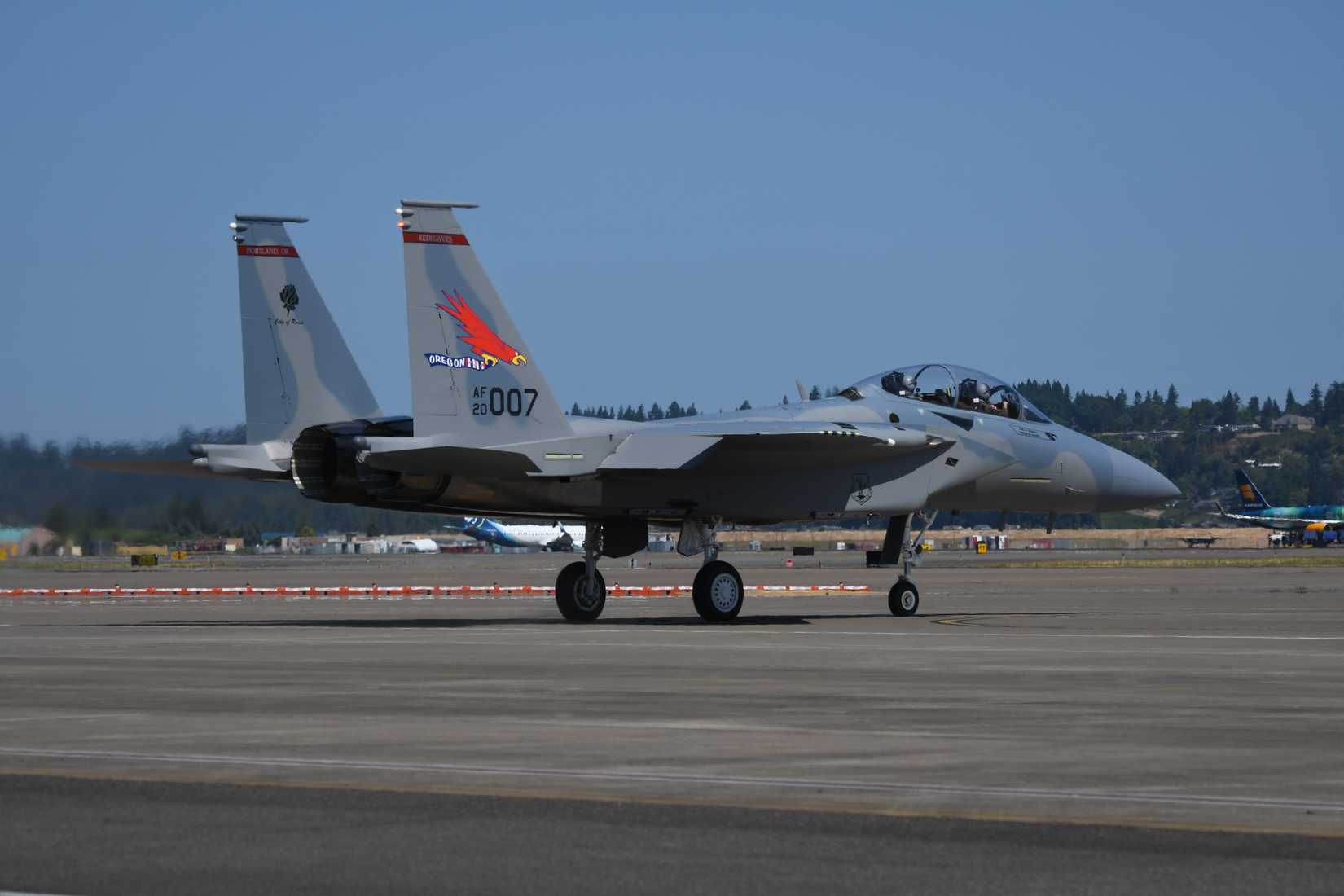 142nd Wing Receives New Flagship F-15EX Eagle II In Portland