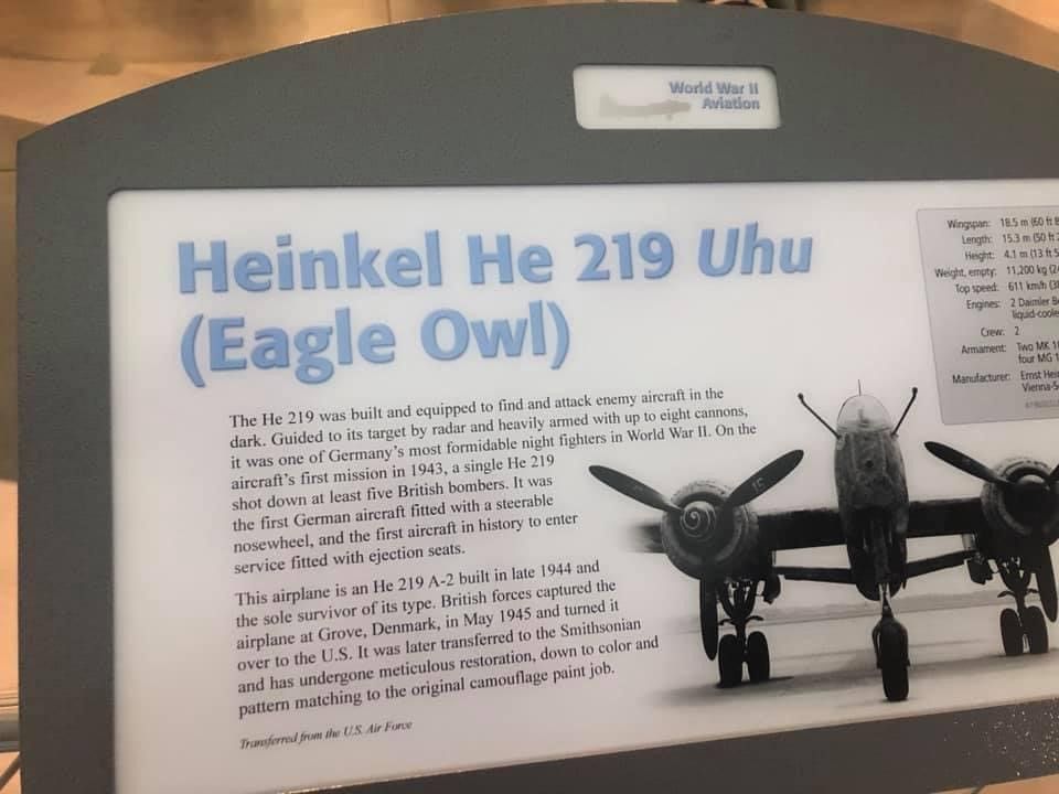 The Heinkel He 219 Uhu "Eagle-Owl" Luftwaffe WWII Night Fighter